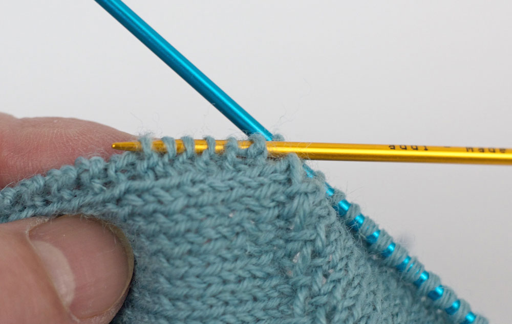 Ferse stricken in 4 Schritten | sockshype.com